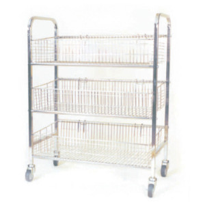 3-Tier Chromed Bread Trolley » Mr Shelf - Shelving & Racking