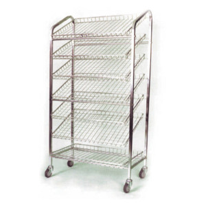 5-Tier Chromed Bread Trolleys » Mr Shelf - Shelving & Racking